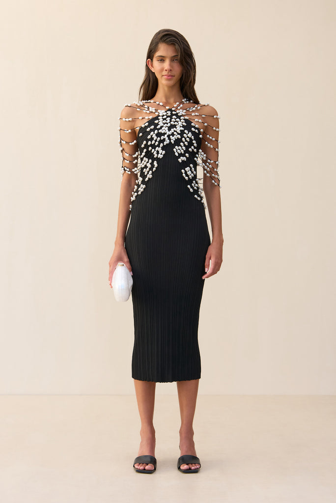 CECELIA KNIT DRESS - BLACK – CULT GAIA