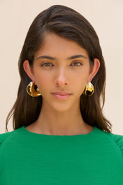 SHIRA EARRING - SHINY BRASS – CULT GAIA