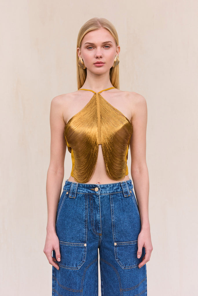 QUELLA TOP - DARK GOLD – CULT GAIA
