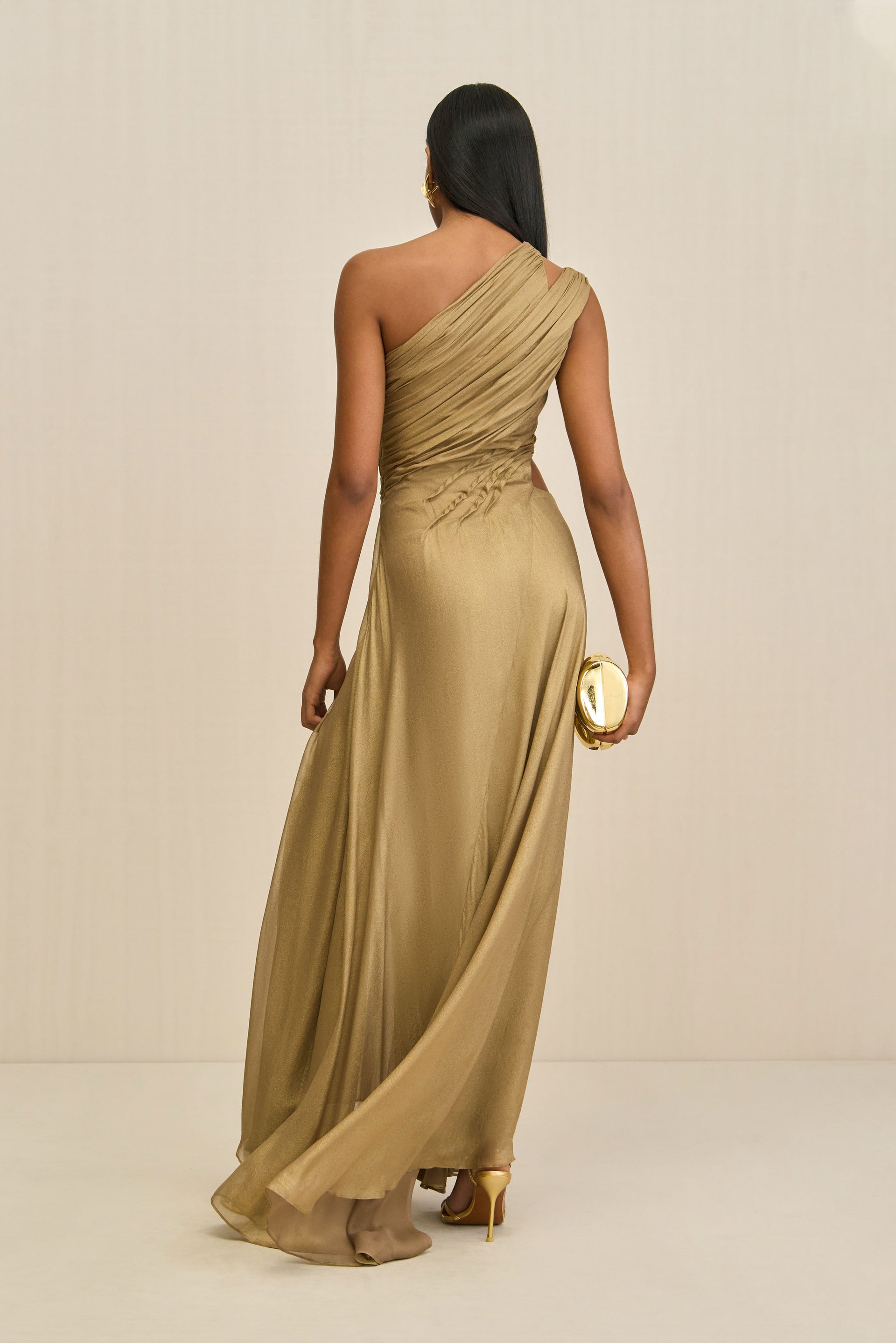 ZAN GOWN - GOLD FOIL – CULT GAIA