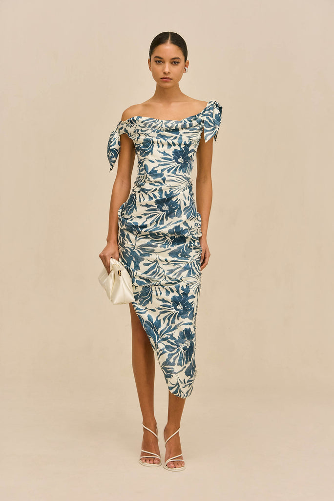ITHACA DRESS - ETCHED FLORAL – CULT GAIA