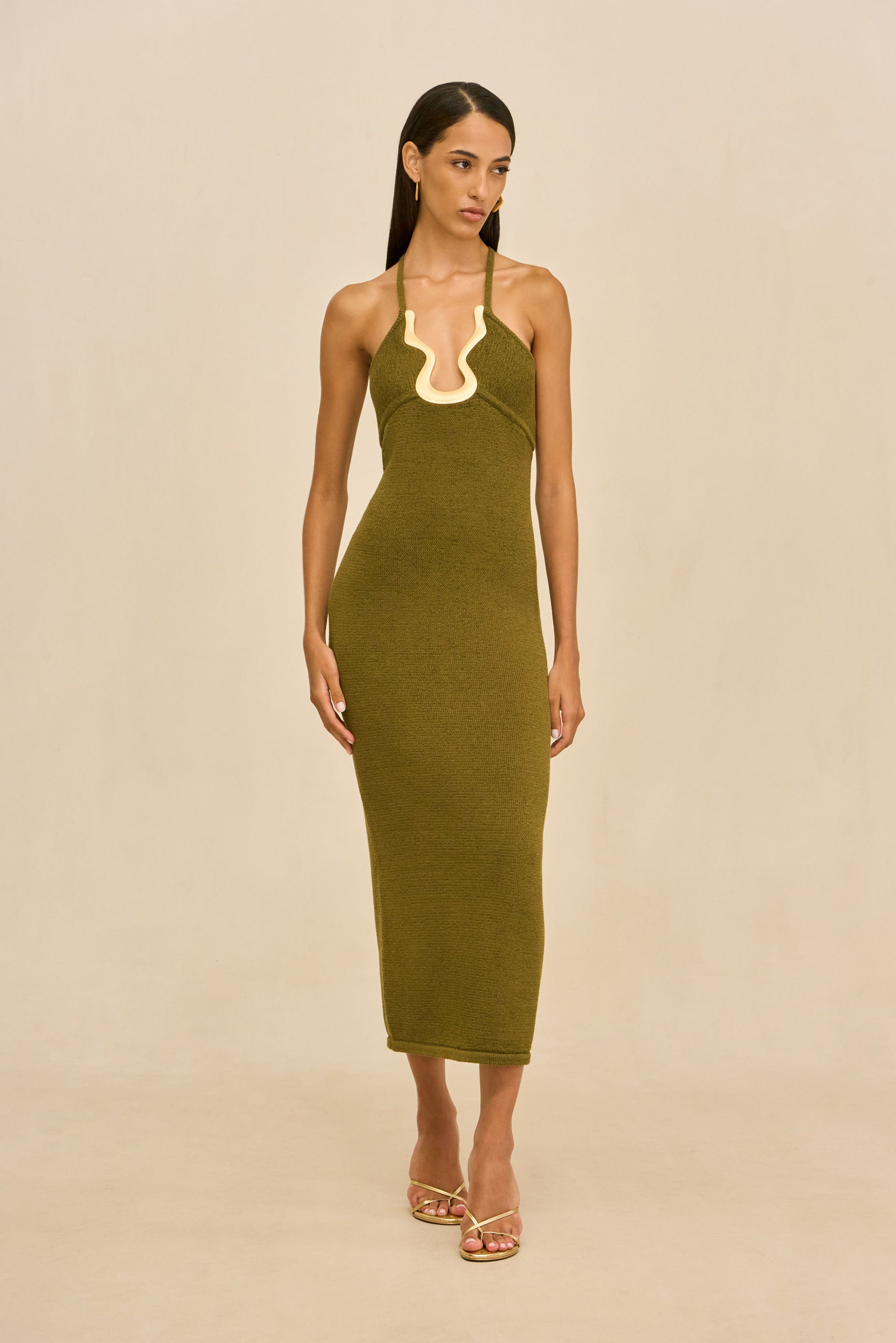 VALMA KNIT DRESS - SERPENT – CULT GAIA