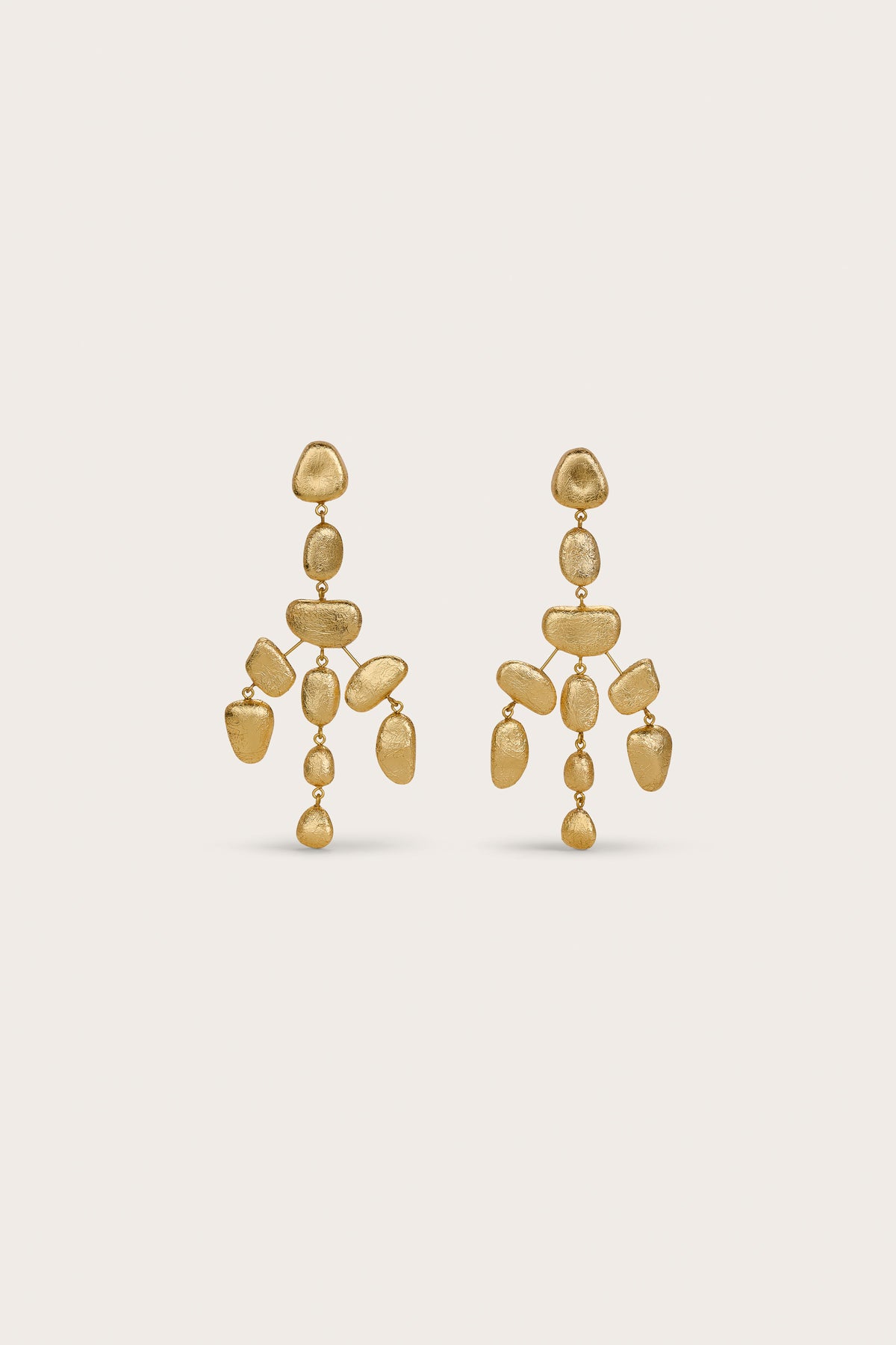 SLOANE EARRING - GOLD FOILED WOOD – CULT GAIA